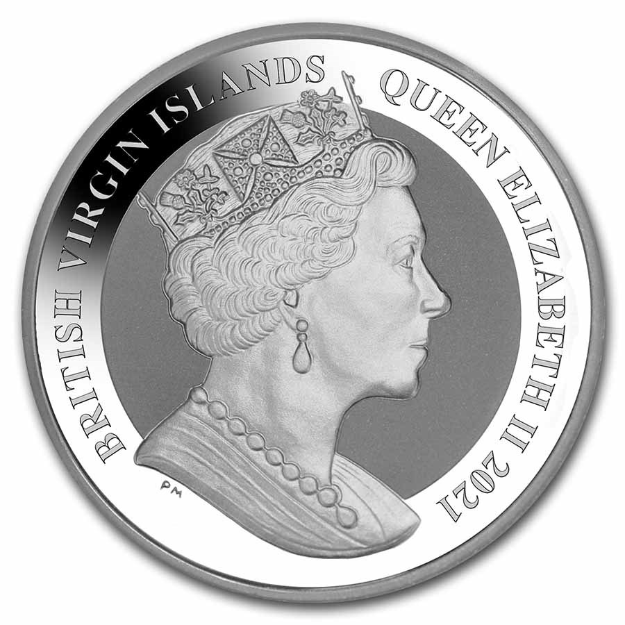 2021 1 oz British Virgin Islands – Flamingo .999 Silver BU Coin – Gold ...
